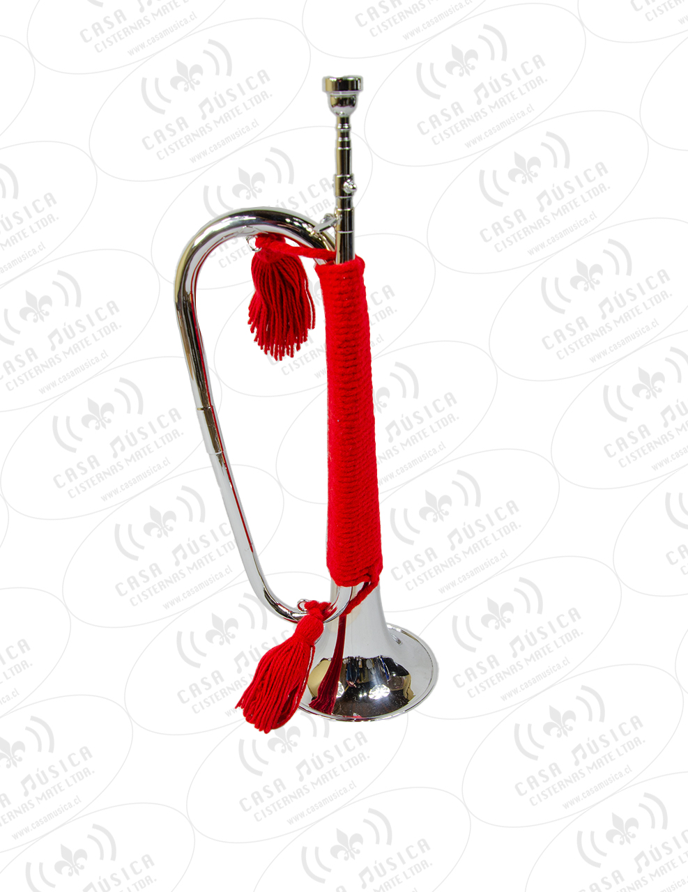 Corneta Cisternas campana 160 cromada - Casa Musica